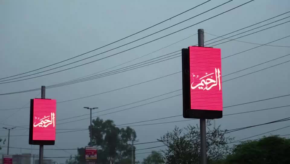 Pakistan Outdoor Kinglight Nationstar Led Advertising Board P6 Smd Led Pole Screen With 3g/4g ...